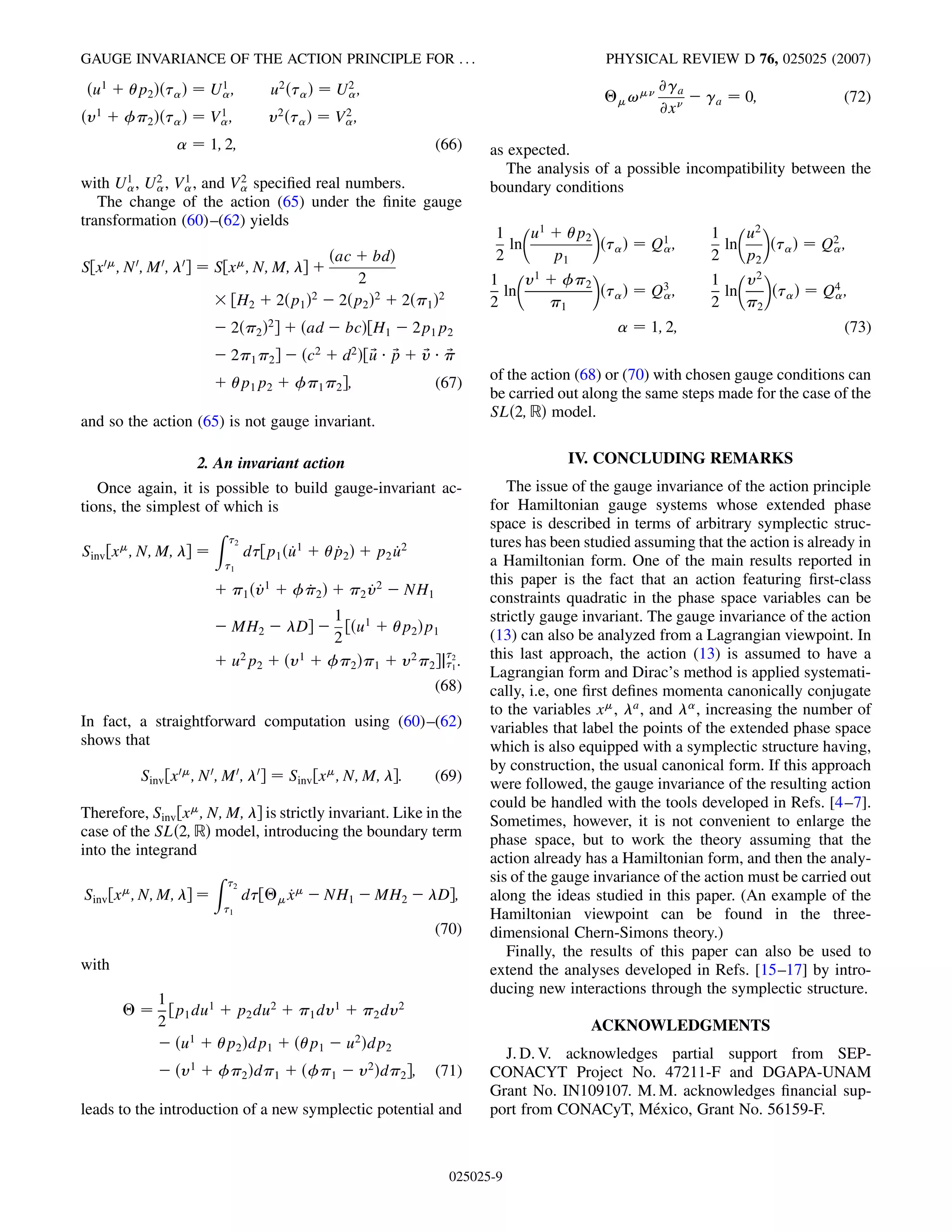 Gauge Invariance Of The Action Principle For Gauge Systems With Noncanonical Symplectic ...