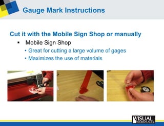 Gauge mark vinyl application | PPT
