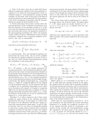 Gauge Systems With Noncommutative Phase Space | PDF | Physics | Science