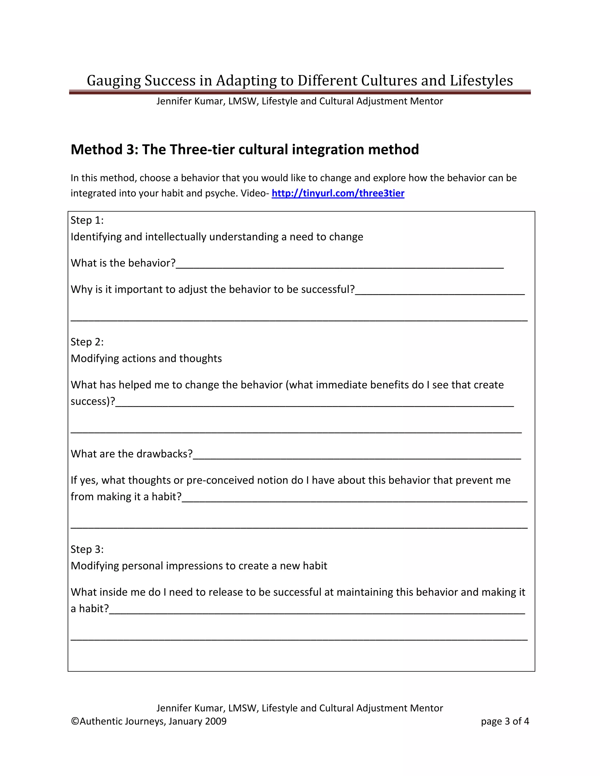 Gauging Success Worksheets | PDF