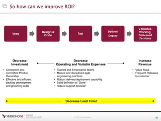 Gauging the roi of your agile organization 5 | PPT
