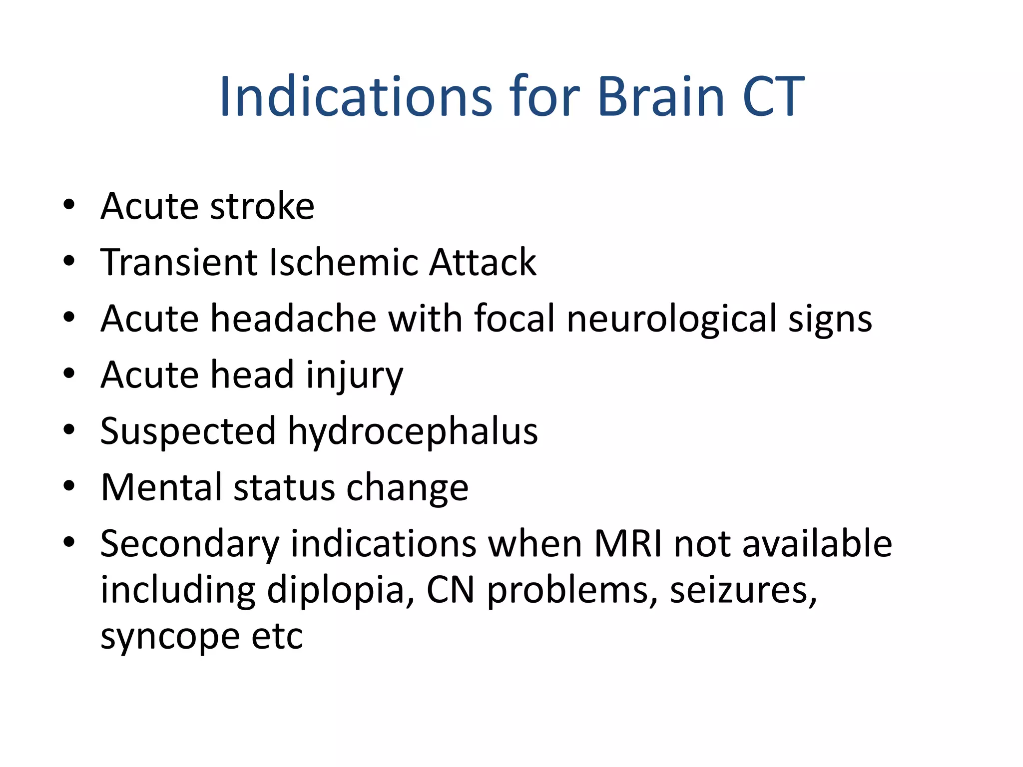How to read a Head CT, CT Brain | PPTX