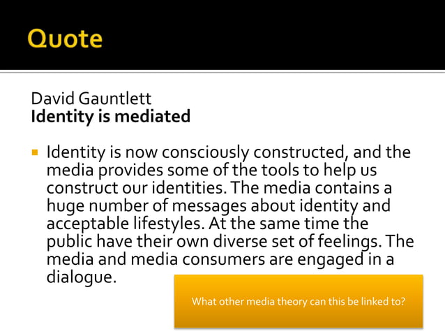 Gauntlett theory | PPTX | Science