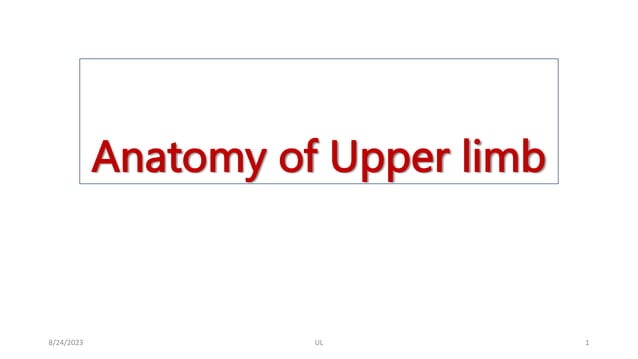 GA Upper limb.pptx