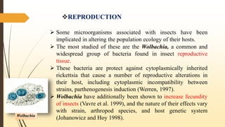 intra & extra cellular microorganism and their role in insect ...