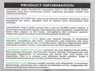 Gaurapad products information | PPTX | Diseases and Conditions ...