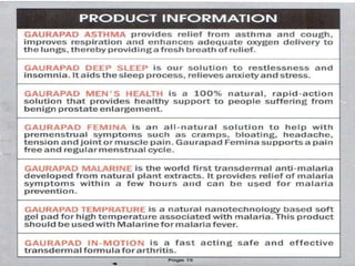 Gaurapad products information | PPTX | Diseases and Conditions ...