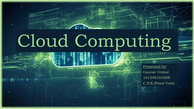 Cloud Computing(Introduction) | PPTX | Cloud Computing | Internet