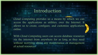 Cloud Computing(Introduction) | PPTX | Cloud Computing | Internet