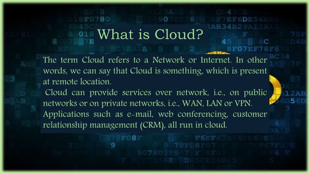 Cloud Computing(Introduction) | PPTX | Cloud Computing | Internet
