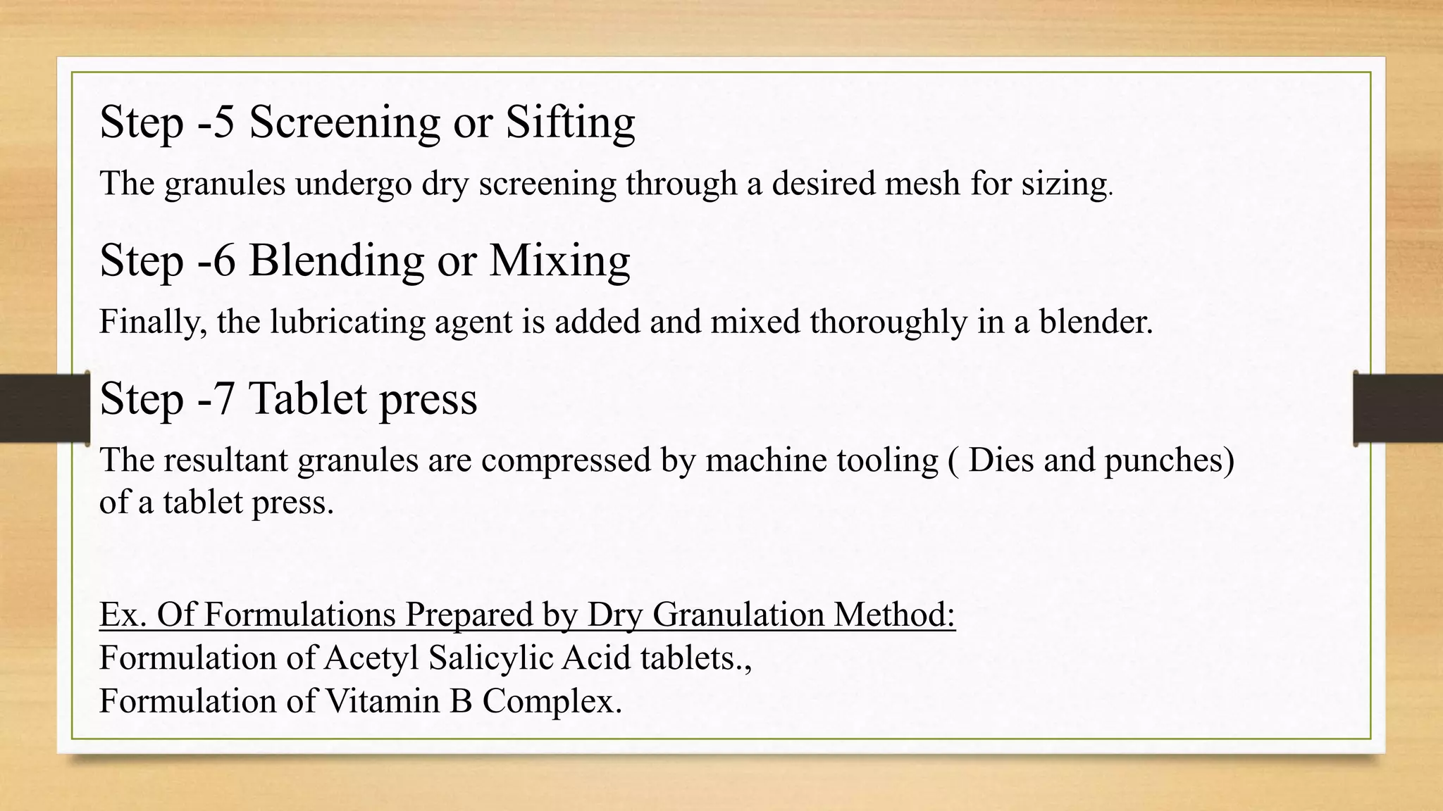 Tablet Granulation process by Gaurav Kumar Sharma | PPTX