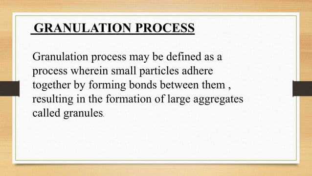 Tablet Granulation process by Gaurav Kumar Sharma | PPTX