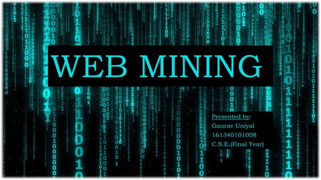 Gaurav web mining | PPT