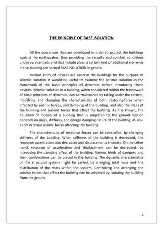 Report on Study on Base Isolation Techniques. | PDF