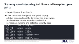 Website Port Scanning: Exploring Active Open Ports | PPTX
