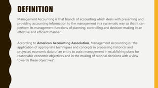 Introduction to Management Accounting | PPTX