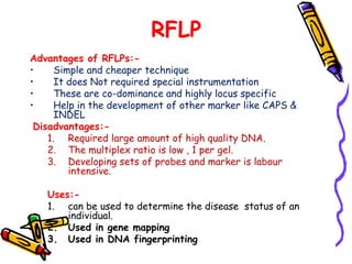 molecular marker and their types by gaurav | PPT | Genetics | Science