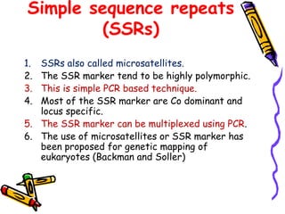 molecular marker and their types by gaurav | PPT