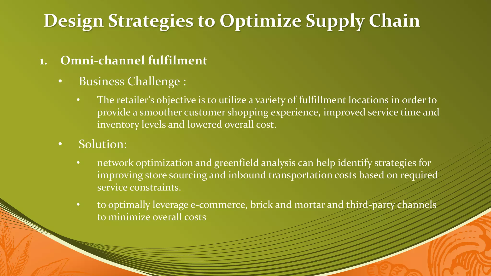 Retail Supply Chain Optimization | PPTX