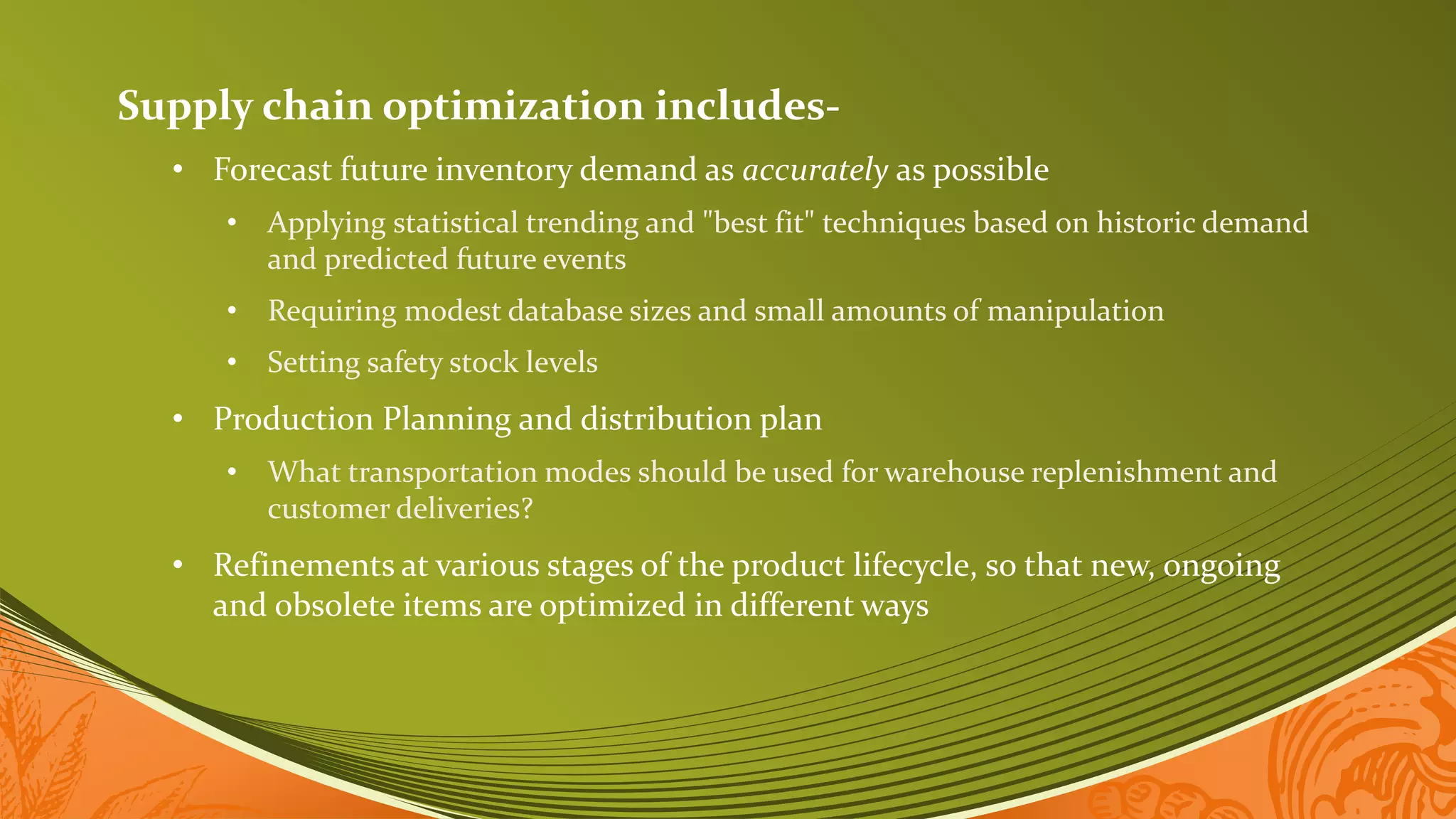 Retail Supply Chain Optimization | PPTX