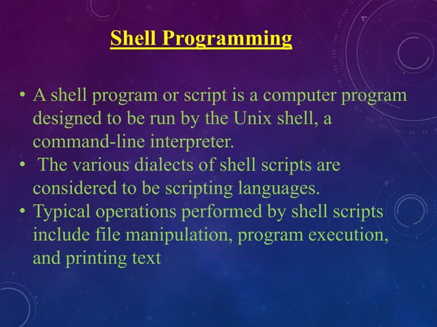 system management -shell programming by gaurav raikar | PPT