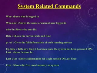 system management -shell programming by gaurav raikar | PPT
