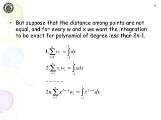 Gaussian Integration | PPT