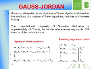 Gauss jordan | PPTX