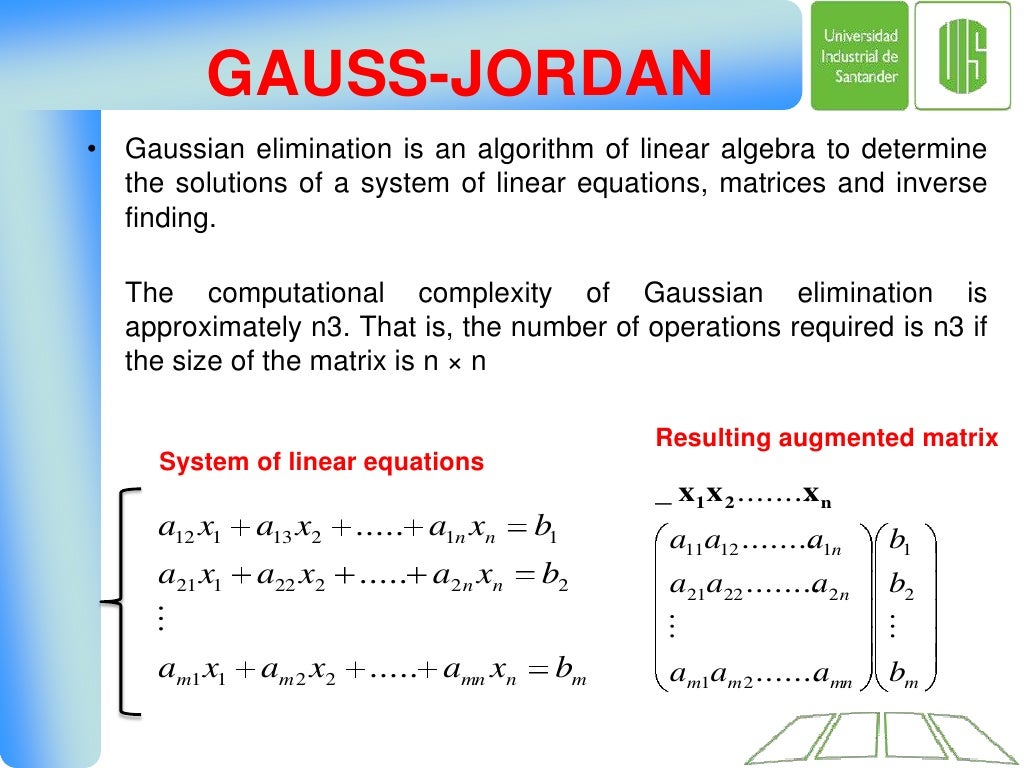 Gauss Jordan