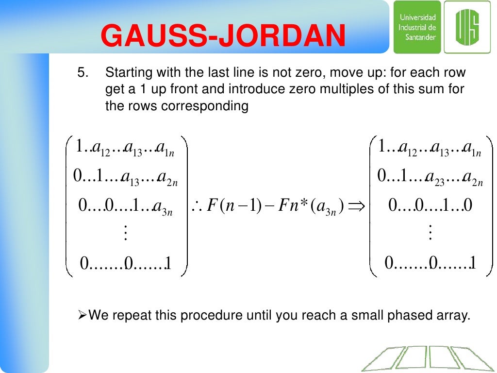 Gauss Jordan