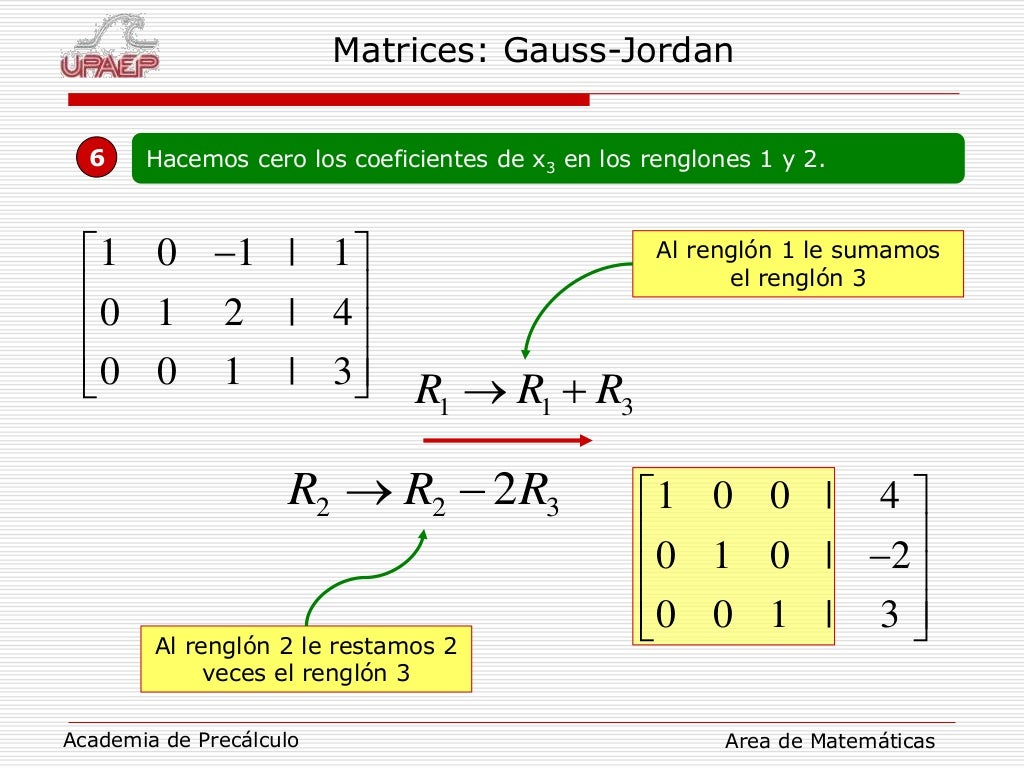 Gauss Jordan