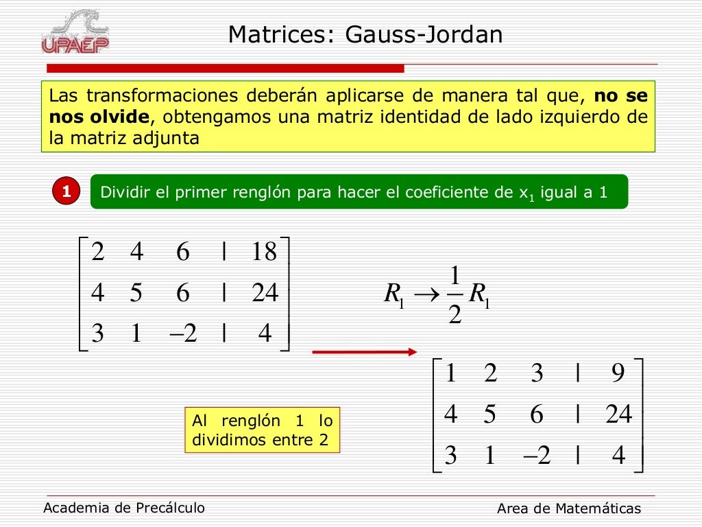 Gauss Jordan