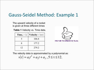 Gauss sediel | PPT
