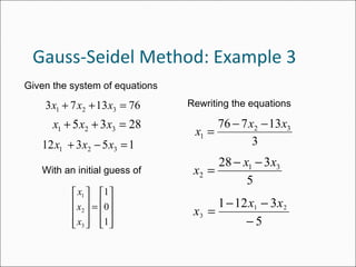Gauss sediel | PPT