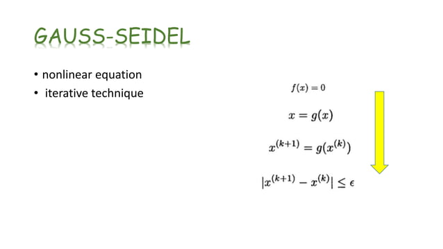 Gauss seidel | PPTX | Physics | Science