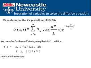 Diffusion Equation Separation Of Variables (if you\'re bored) | PPTX