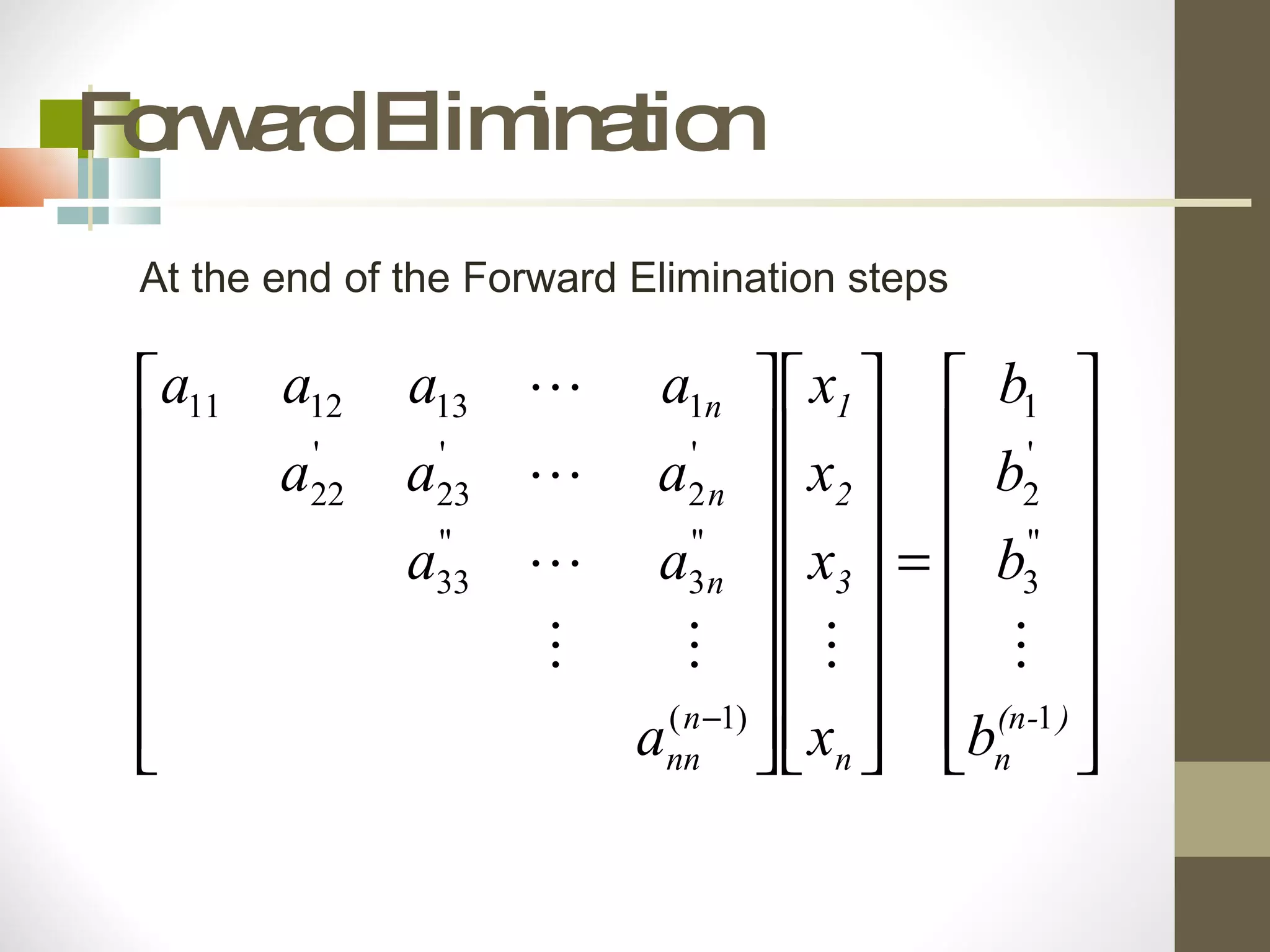 Gauss elimination | PPT