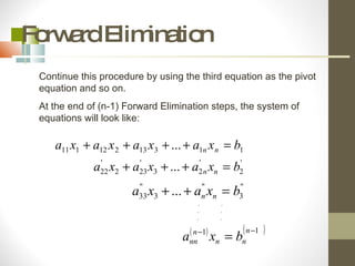 Gauss elimination | PPT