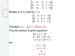Gauss elimination & Gauss Jordan method | PDF