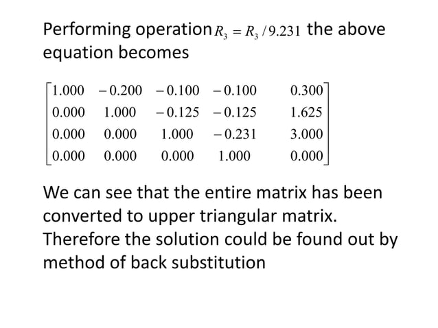 Gauss Elimination Method.pptx | Physics | Science