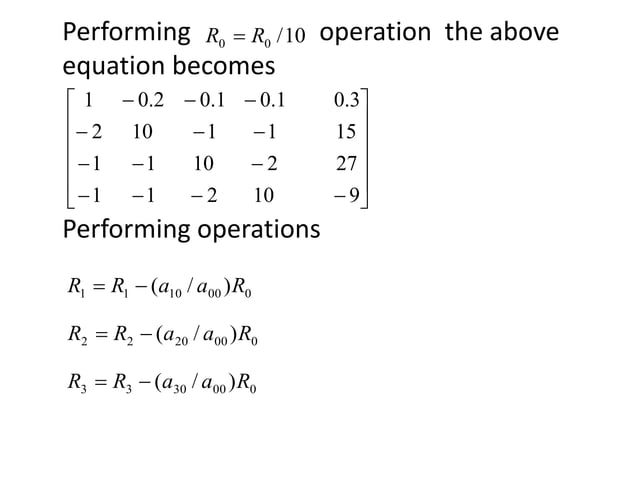 Gauss Elimination Method.pptx | Physics | Science