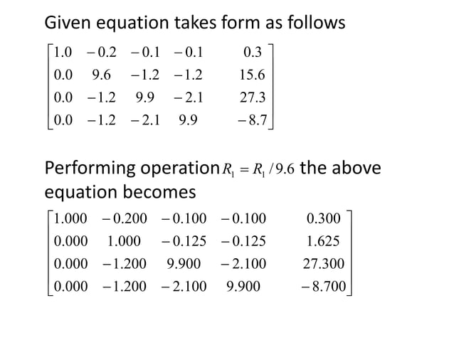 Gauss Elimination Method.pptx | Physics | Science