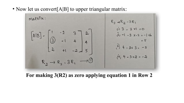 GAUSS ELIMINATION METHOD.power point presentation | PPTX