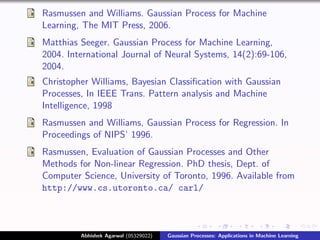 Gaussian Processes: Applications in Machine Learning | PDF