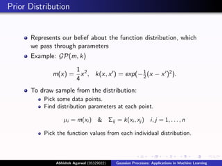 Gaussian Processes: Applications in Machine Learning | PDF
