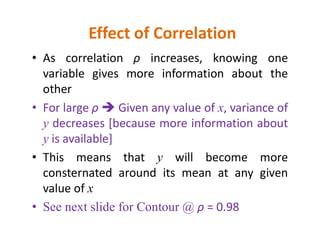 Properties of bivariate and conditional Gaussian PDFs | PPT