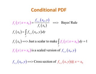 Properties of bivariate and conditional Gaussian PDFs | PPT