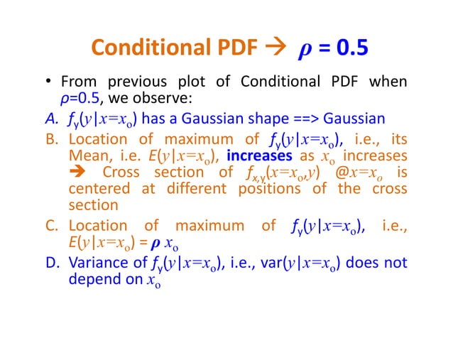 Properties of bivariate and conditional Gaussian PDFs | PDF | 3-D Graphics | Computer Software ...