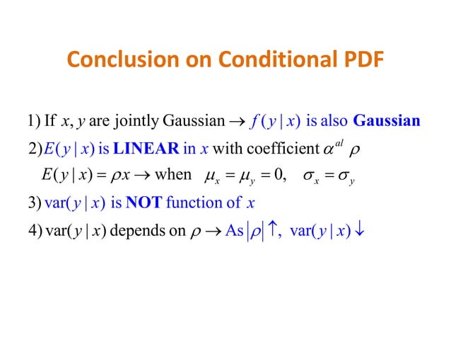 Properties of bivariate and conditional Gaussian PDFs | PDF | 3-D Graphics | Computer Software ...