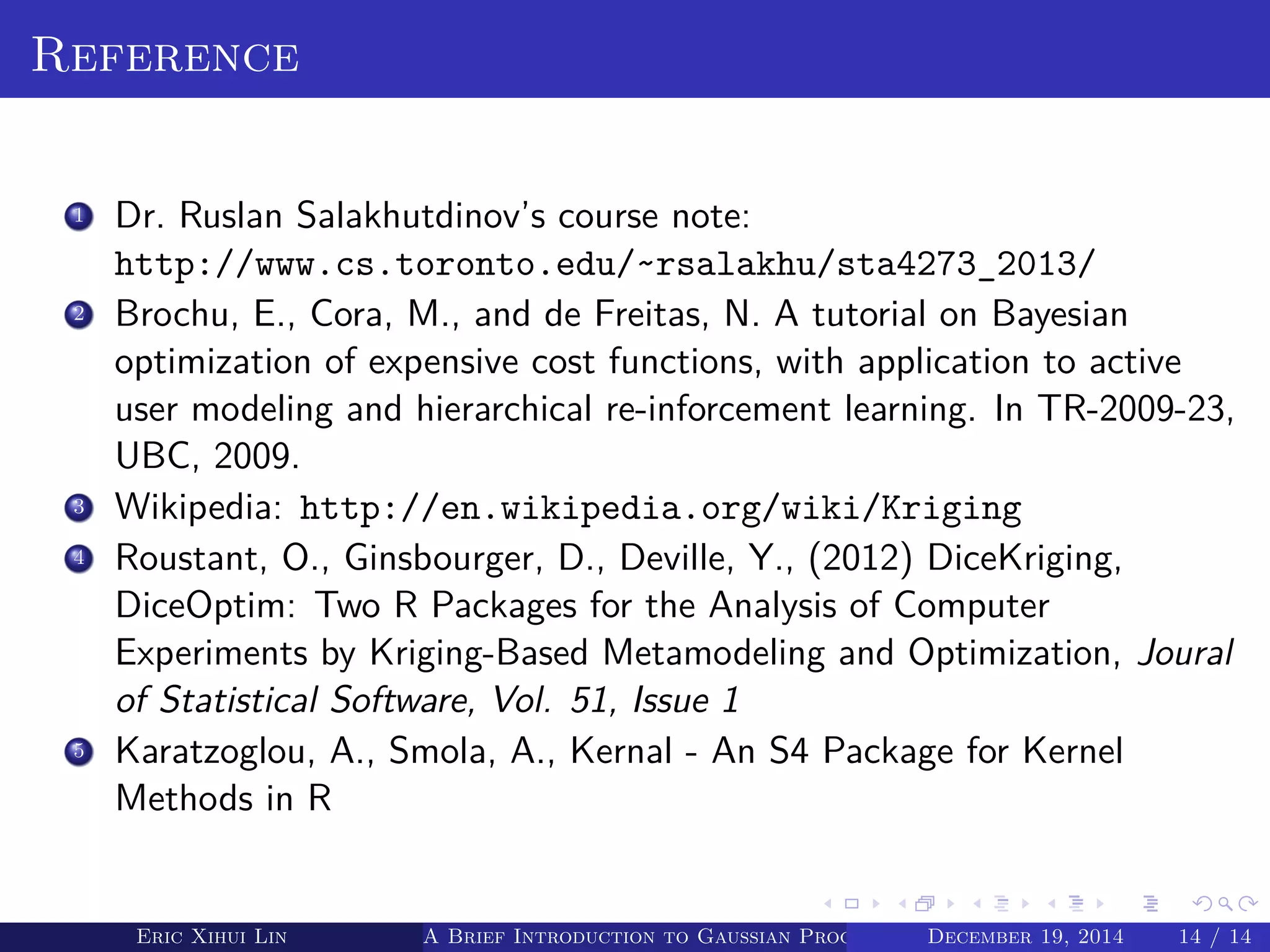 A brief introduction to Gaussian process | PDF